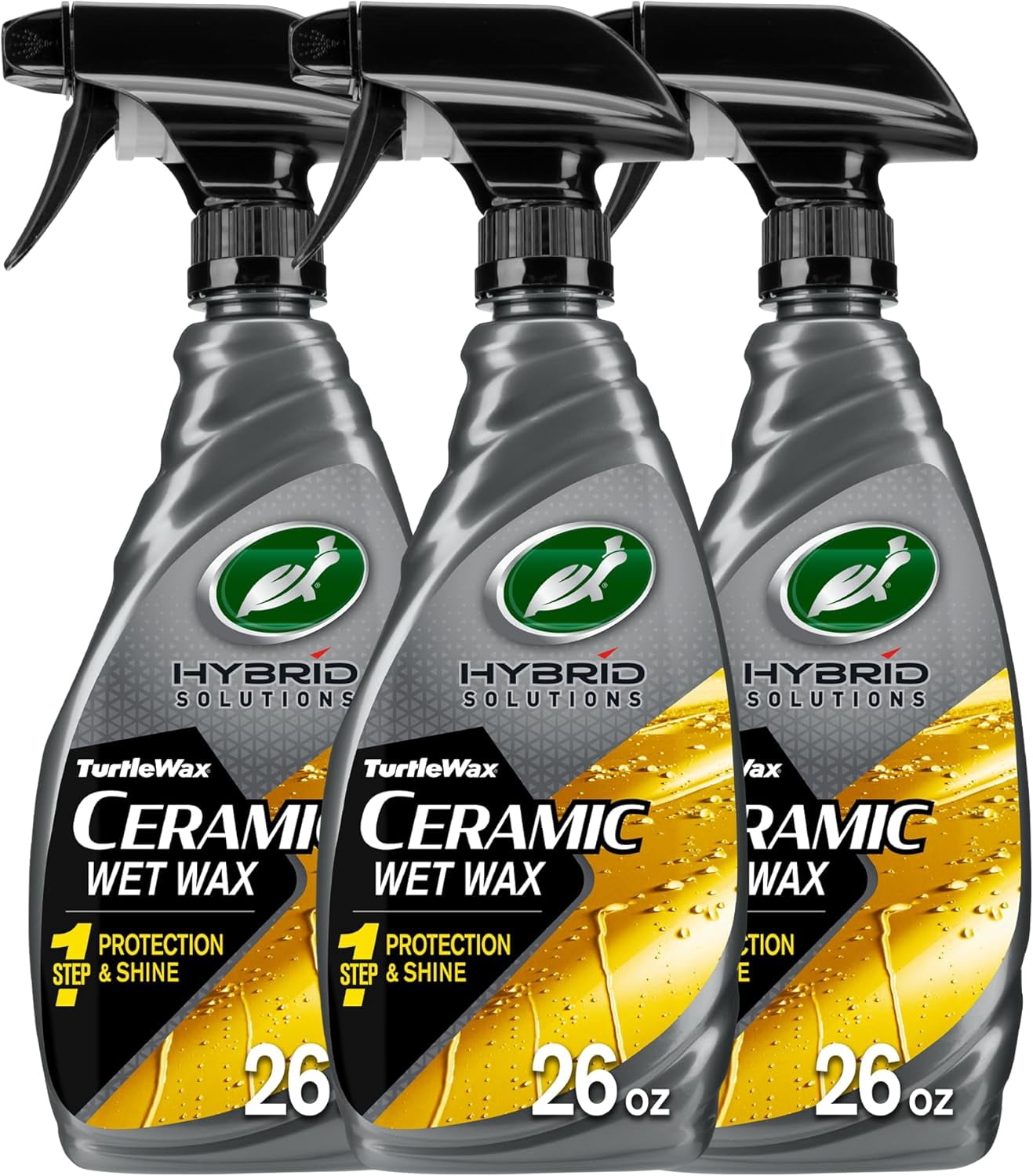 Turtle Wax Hybrid Solutions Ceramic Wet Wax Spray, 26 fl oz 3-Pack ...