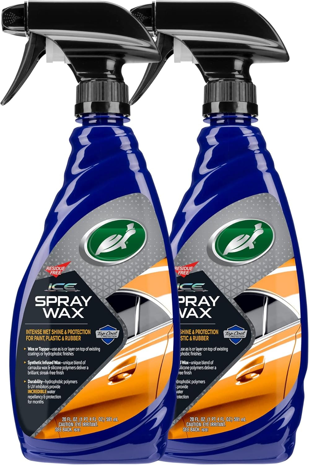 Turtle Wax T-477R ICE Spray Wax, Ultimate High Shine Wax Finish, For ...