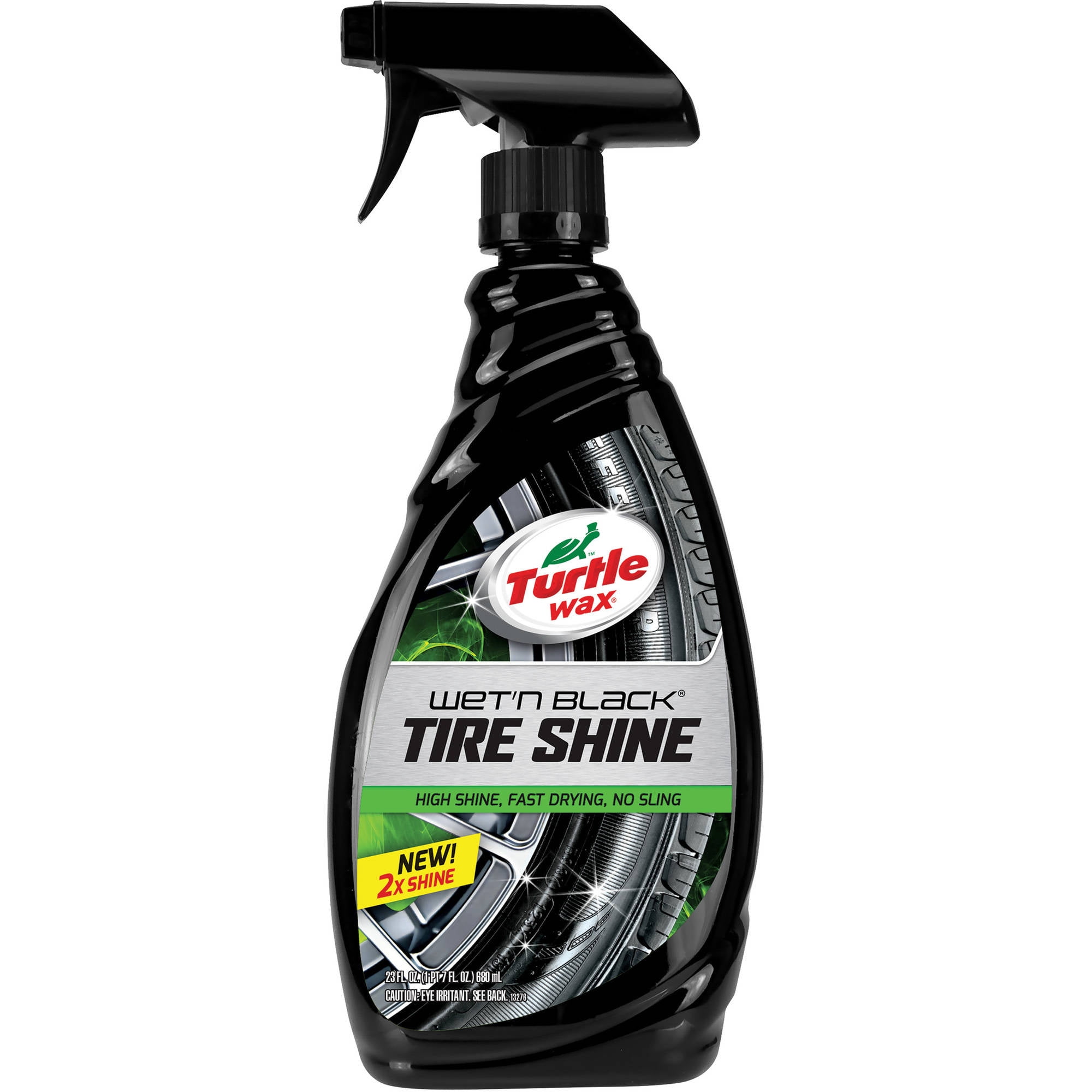Turtle Wax Wet N' Black Ultra Wet Spray Tire Shine, 23oz - Walmart.com