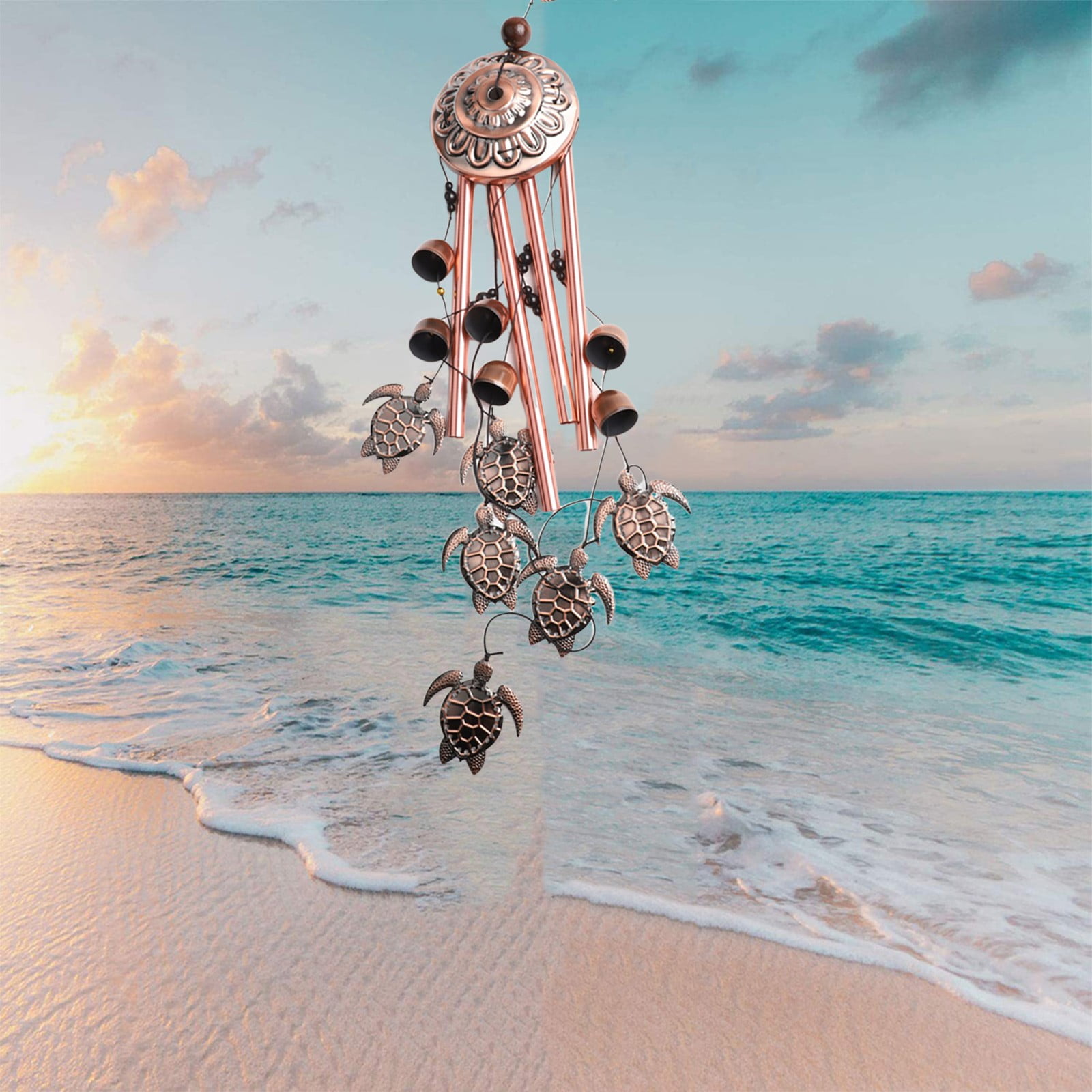 Turtle Wind Chime Delightful Courtyard Garden Decor with Charming Sound ...