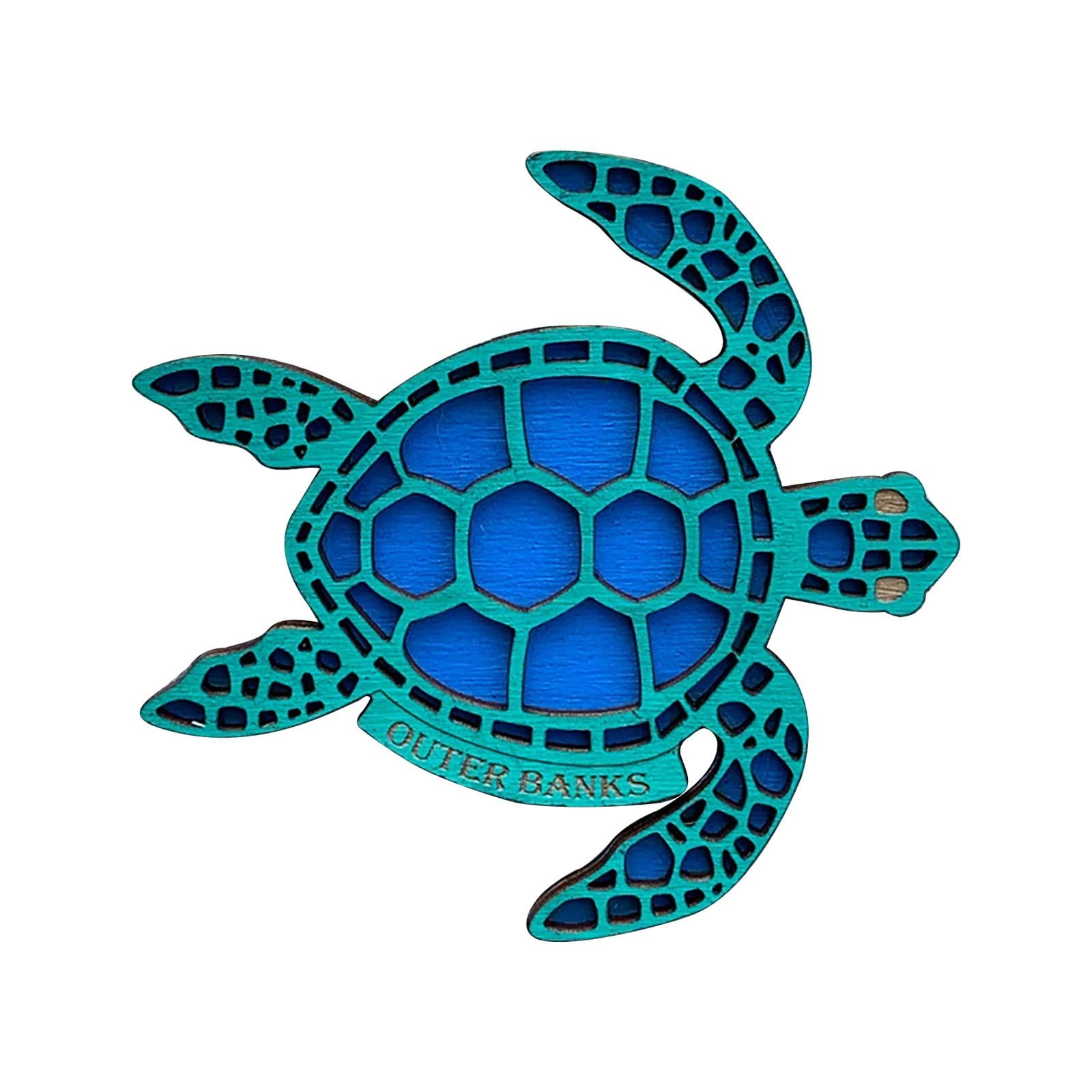 Turtle Wood Carved With A Very Catching Blue Color Suitable For Various ...