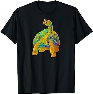 Turtle World Fiery Electric Galapagos Tortoise T-Shirt - Walmart.com