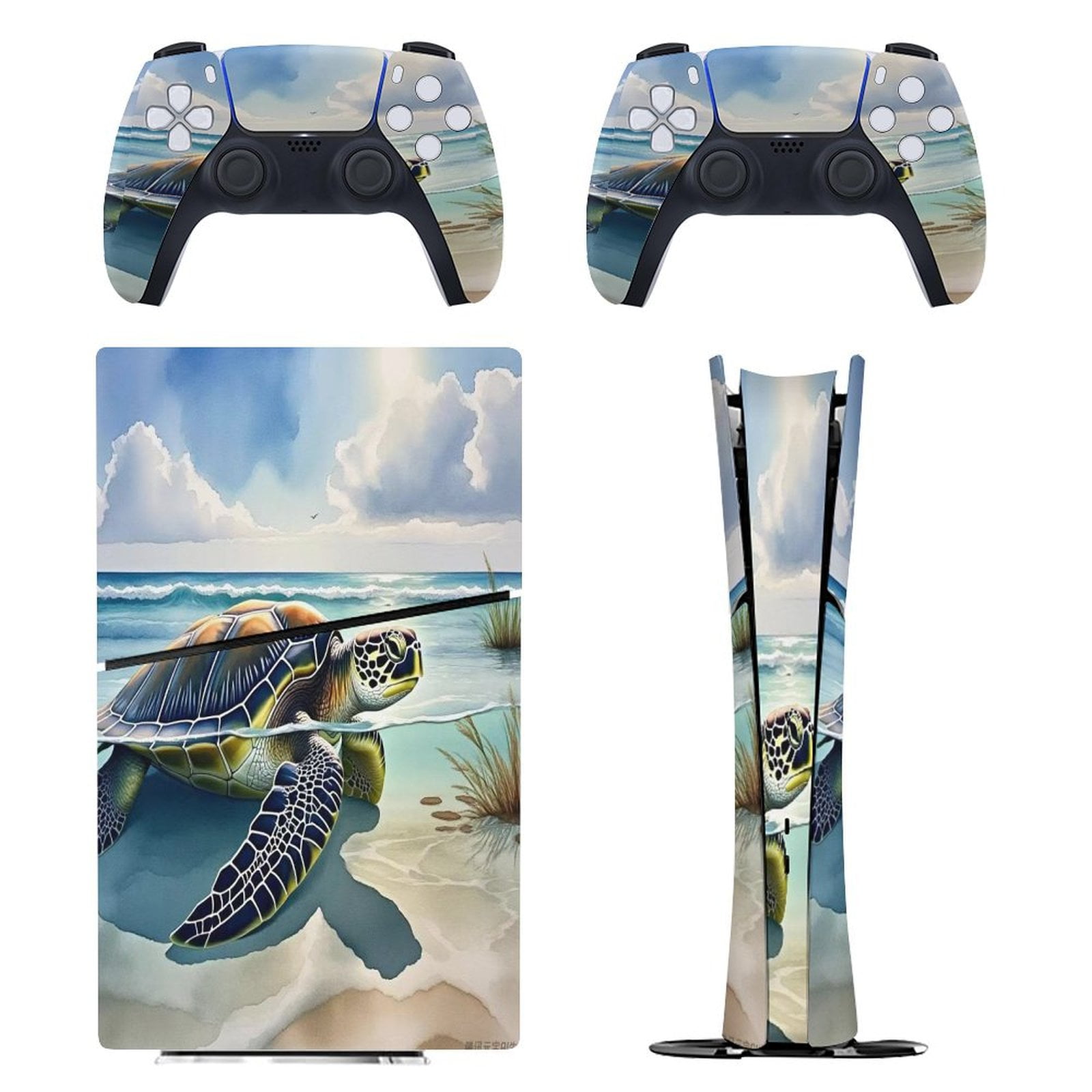 Turtle in The Sun PS5/PS5 Slim Digital Disc Skin Sticker For Console ...