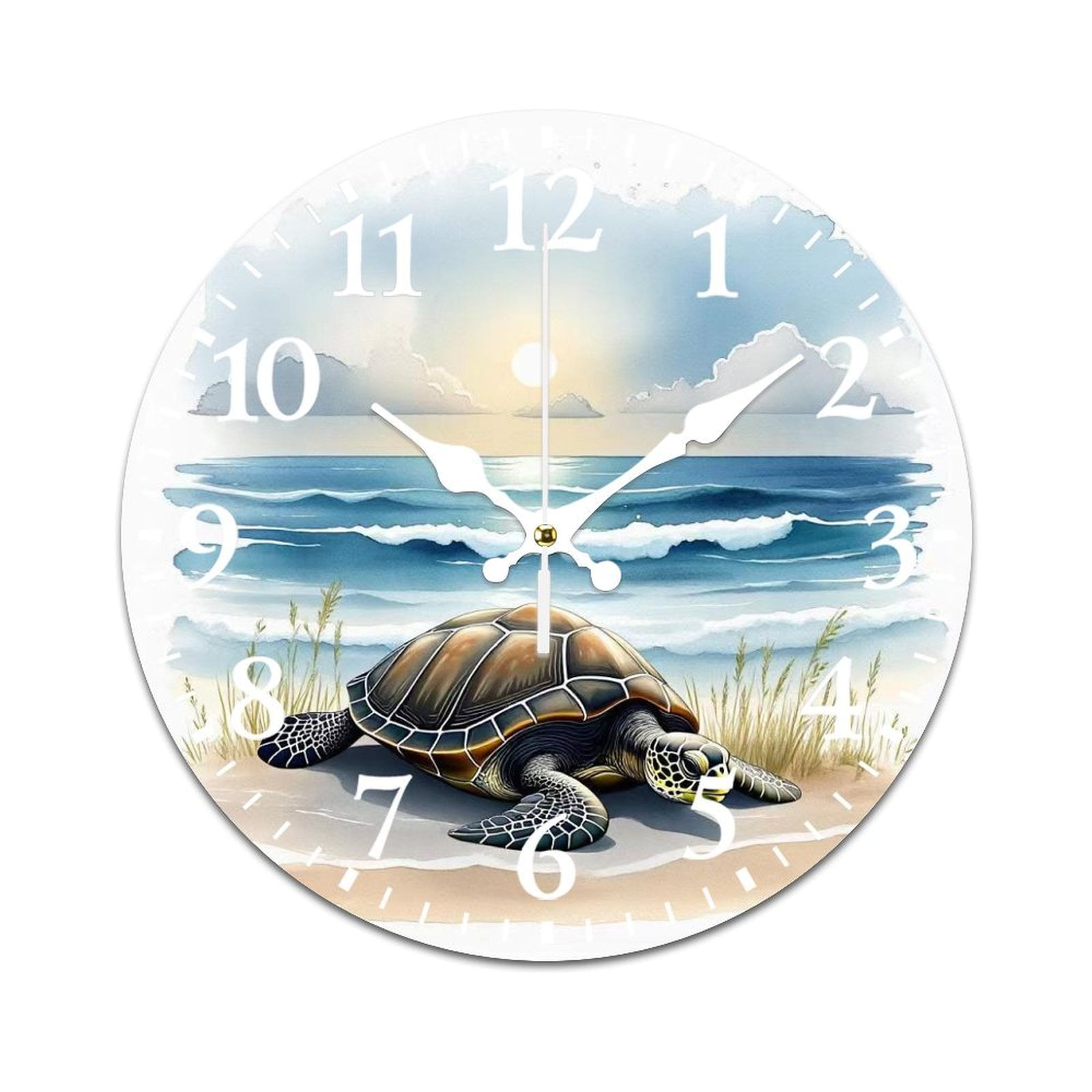 Turtle in The Sunset Wall Clock Modern Design Clocks Wall Hanging Home ...