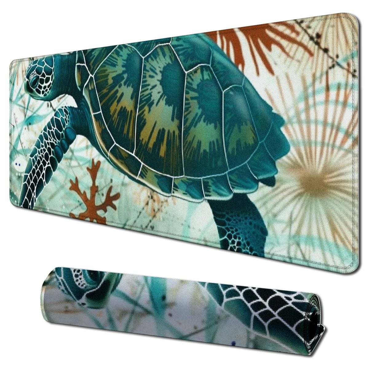 Turtle mouse pad, desk wrist guard, cute gaming mouse pad, wireless mouse, laptop, office desk ...