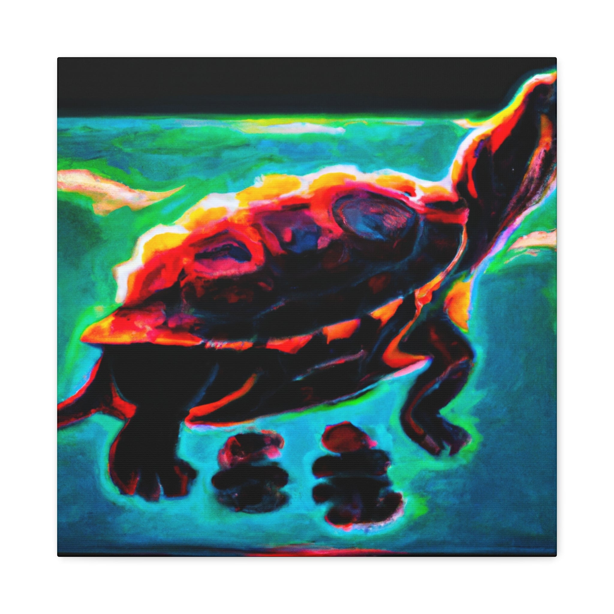 "Turtle of Art Deco" - Canvas - Walmart.com