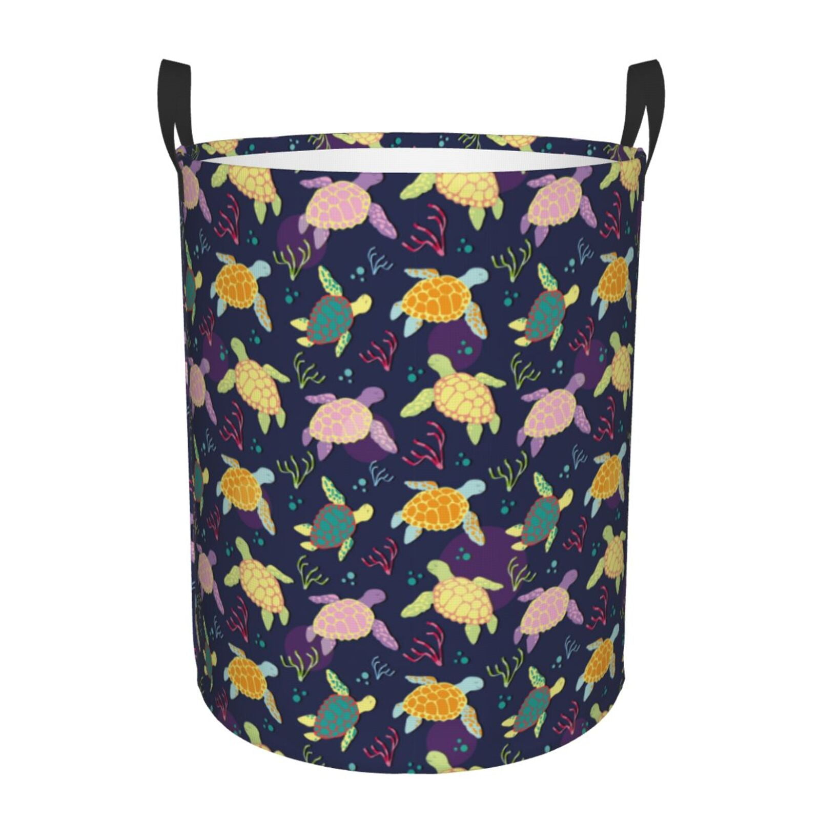 Turtle print A Laundry Basket, Laundry Hamper Waterproof Laundry Bag ...