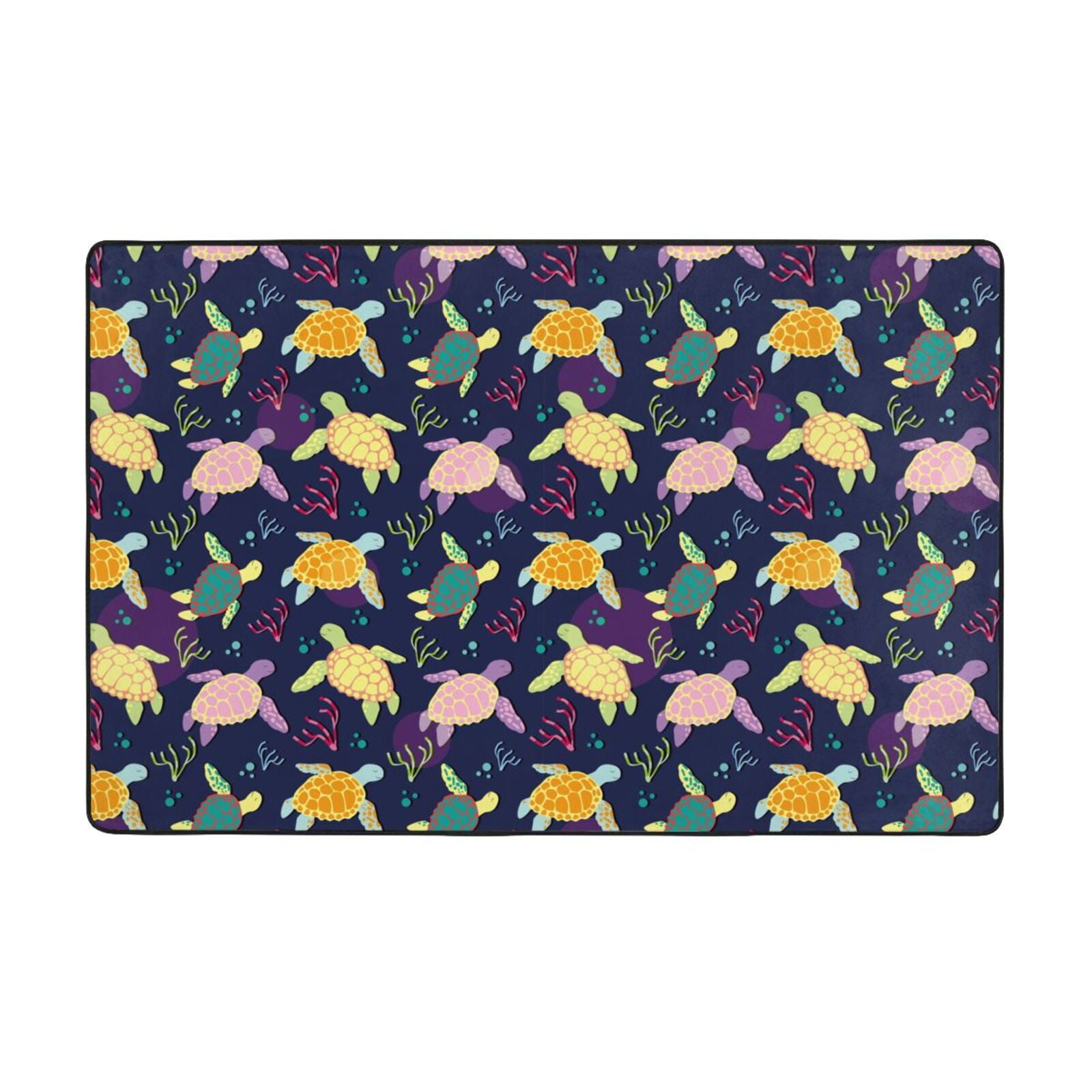 Turtle print A Universal Door Mat Indoor Entrance, 60×39 Non-Slip ...