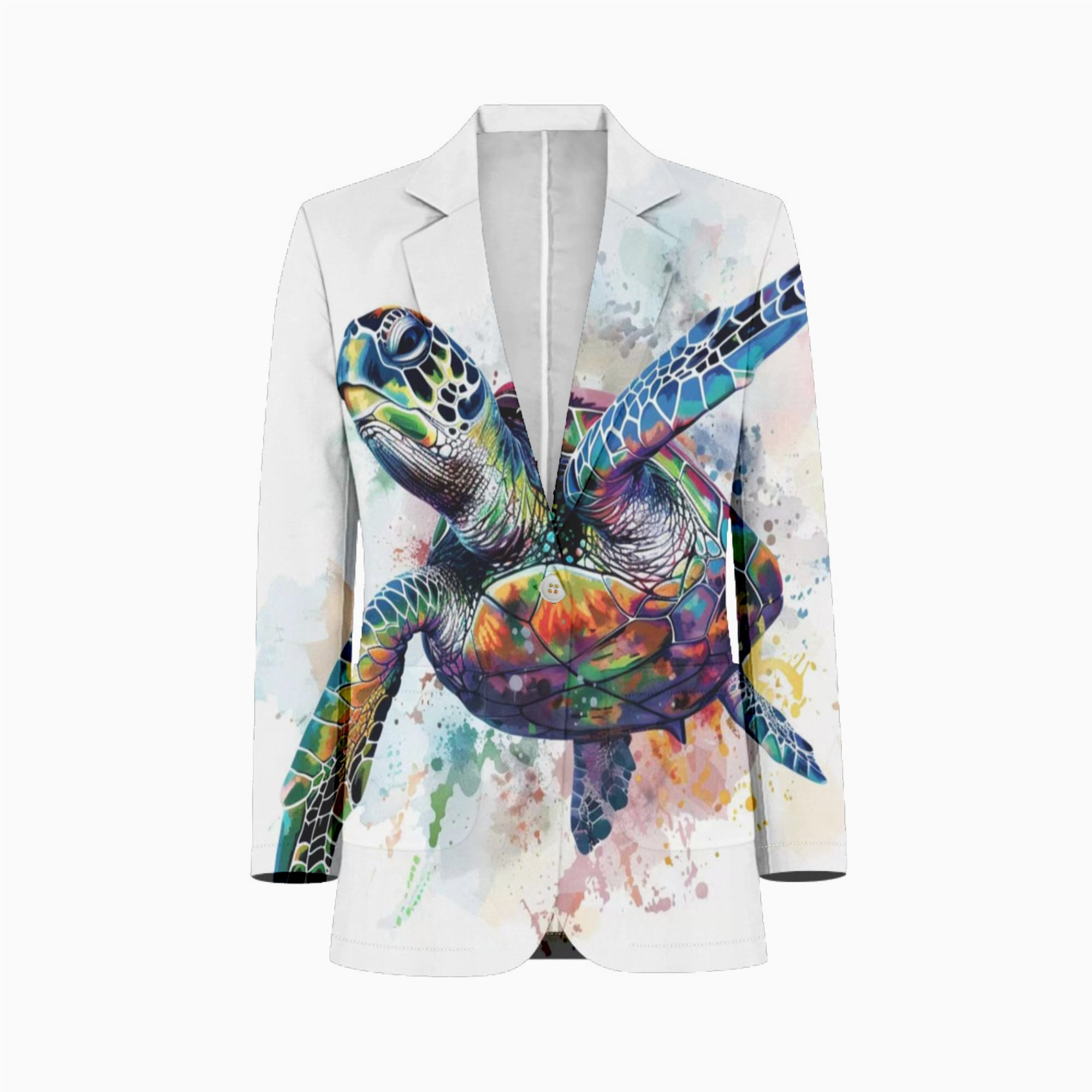 Turtle swimming Men's Suit Blazer Casual Party Wear Slim Fit Suit ...