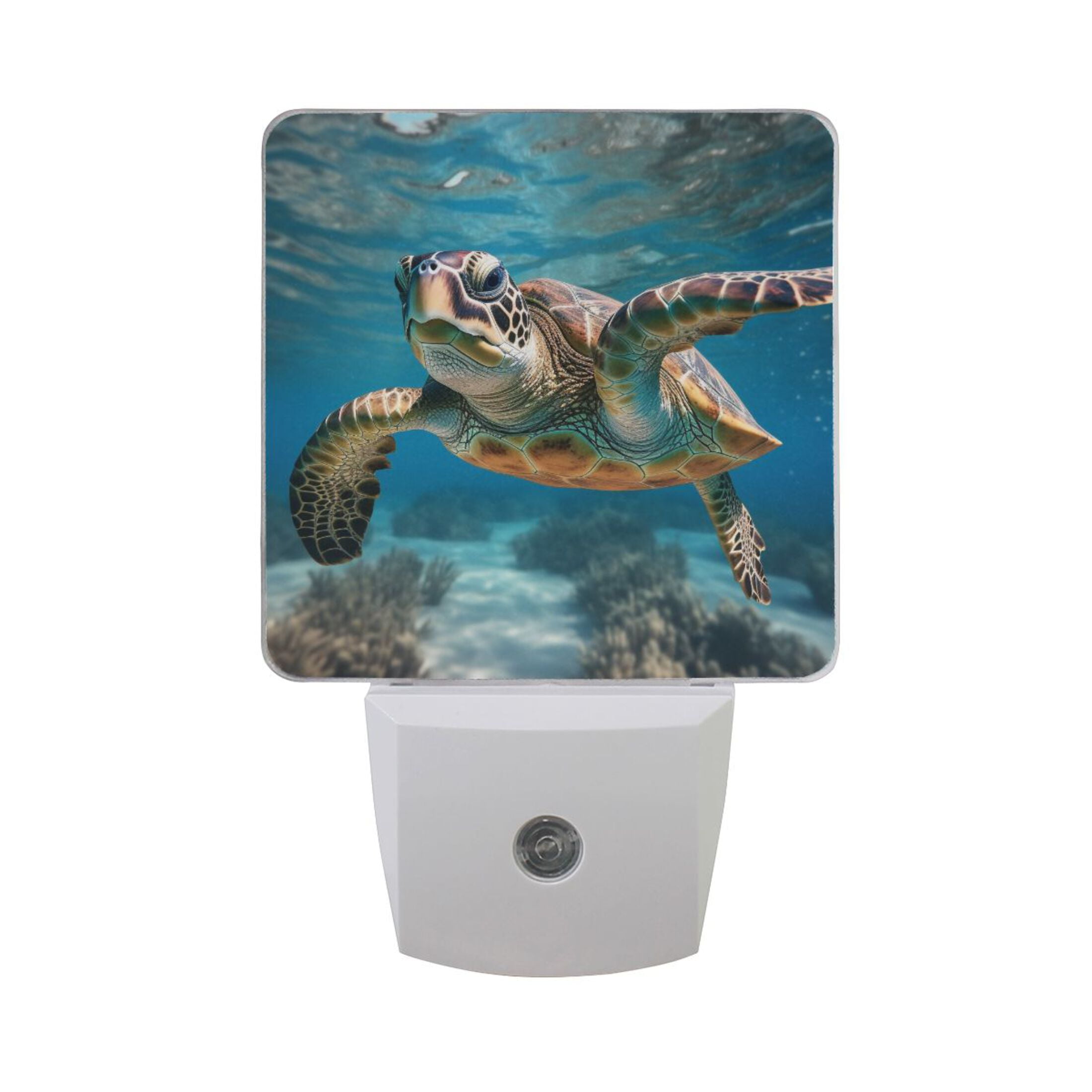 Turtle under Sea Night Light LED Dusk to Dawn Auto Sensor Night Lamp ...