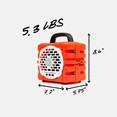 Turtlebox Cub Orange Portable Bluetooth Speaker - Walmart.com
