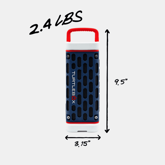 Turtlebox Ranger Americana Blue Portable Bluetooth Speaker - Walmart.com