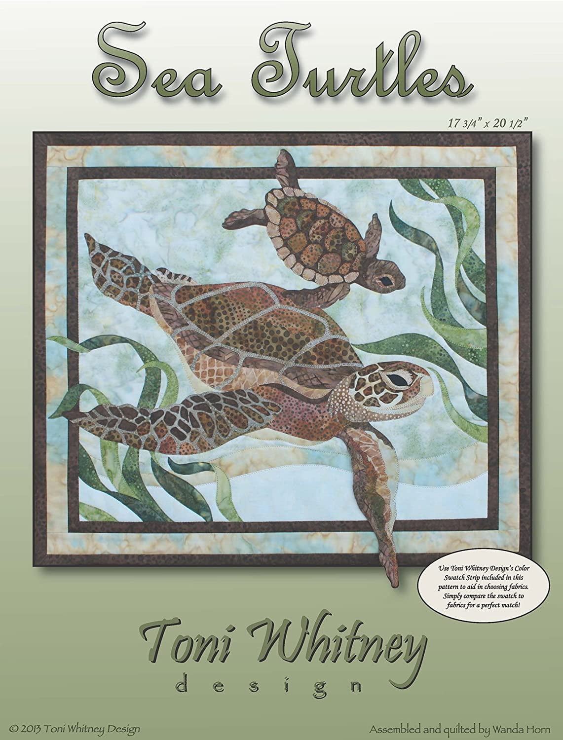 Turtles' Applique Wallhanging Quilt Pattern - Walmart.com