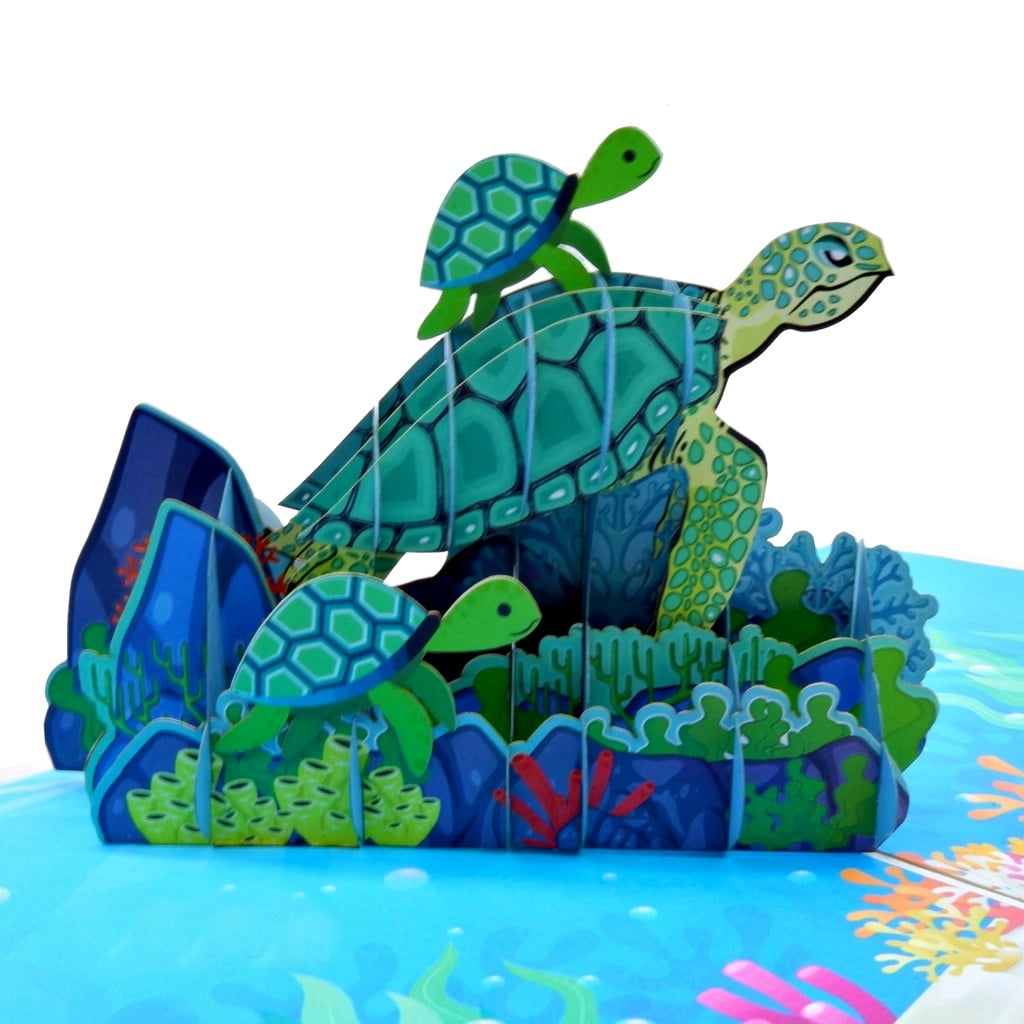 Turtles Pop Up Card - Walmart.com