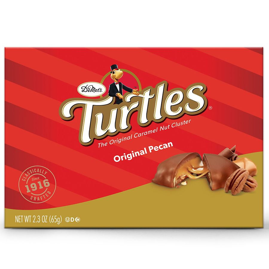 Turtles Premium Gift Box Filled With Candy Original Pecan 2.3 oz- Pack ...