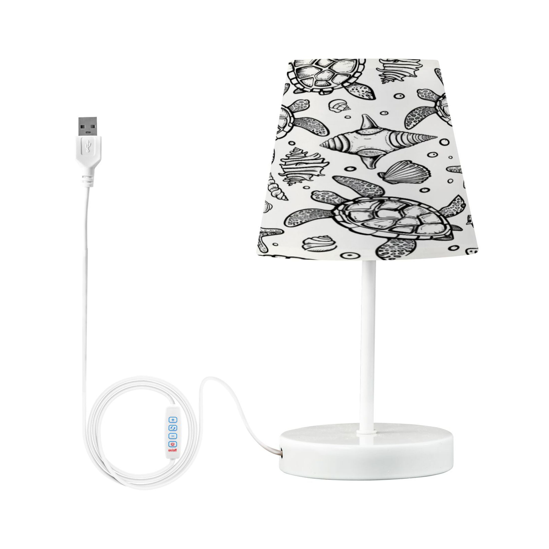 Turtles Shells Starfish Line Desk Lamp LED Table Nightstand Lamps with ...