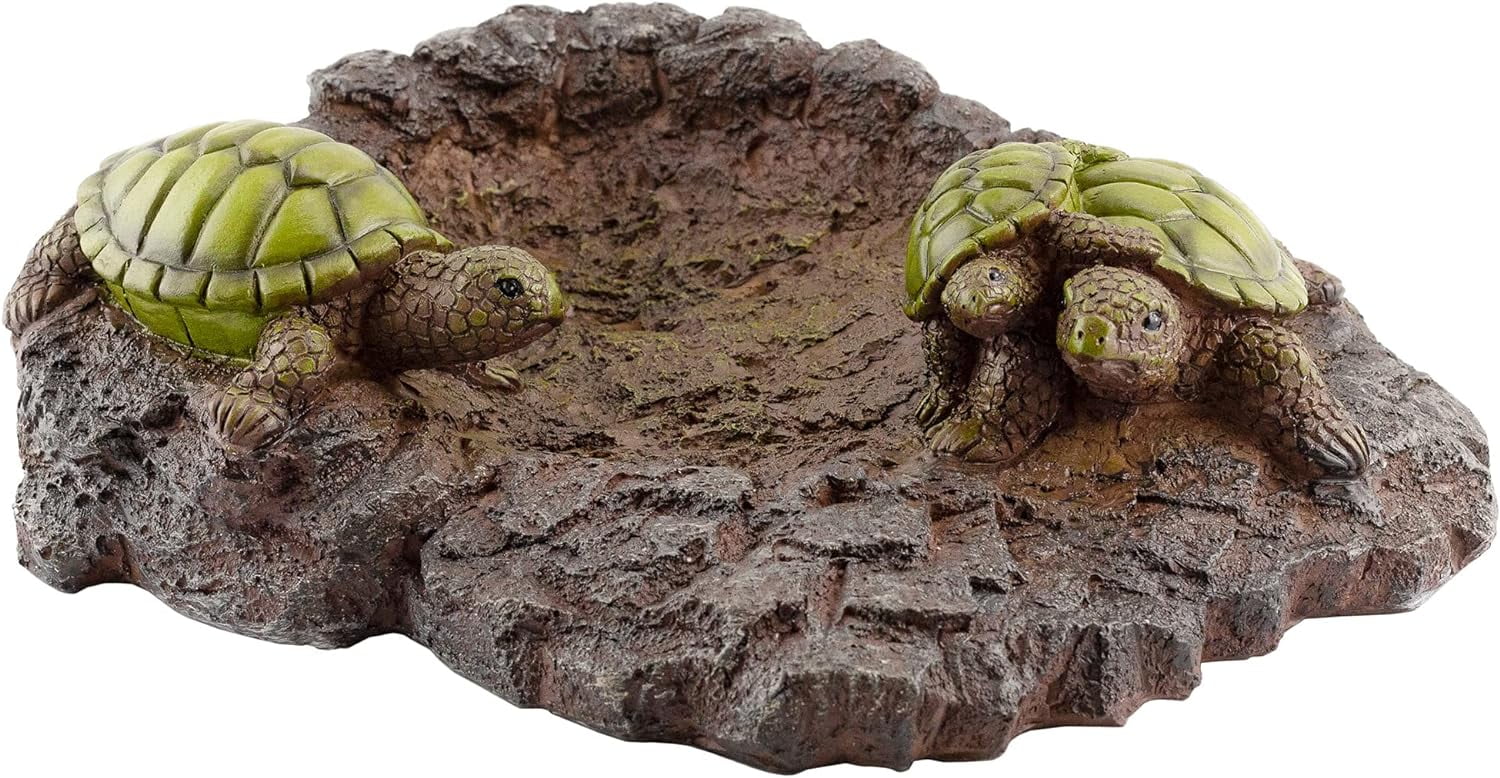 Turtles Splash Block; Resin Turtle Pond Gutter Downspout Accessory ...