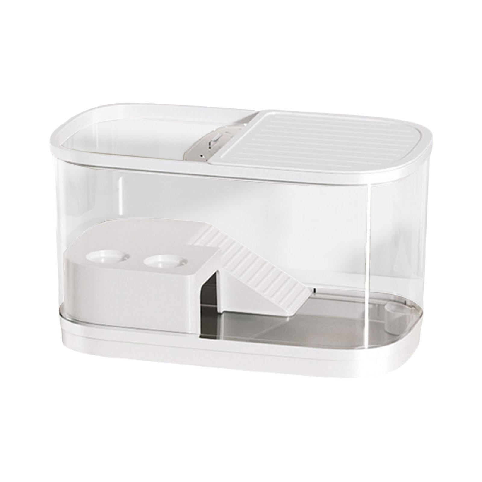 Turtles Tank Aquarium Reptile Habitat Featuring a Covered Design and ...