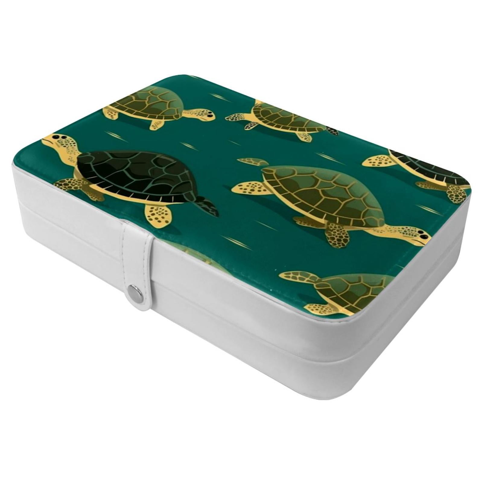 Turtles in the Water Travel Jewelry Box - Your Portable Treasure Chest ...