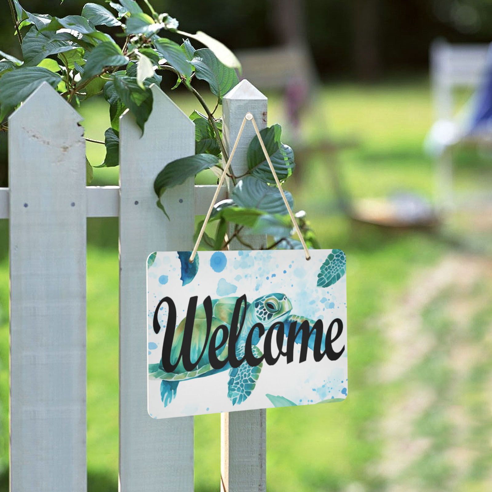 Turtles Welcome Sign for Front Door Porch Wreath Door Sign Home ...