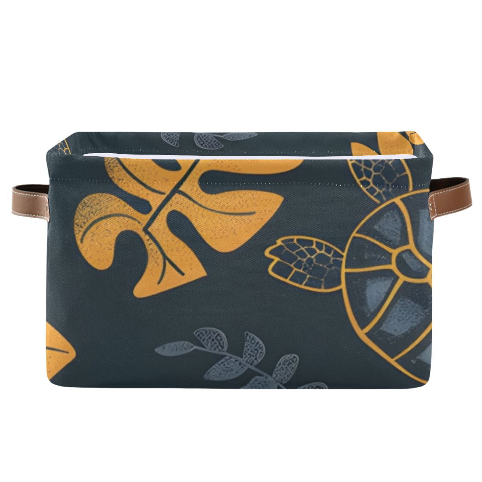 Turtles and Leaves Storage Bins Baskets With Handles Storage Box ...