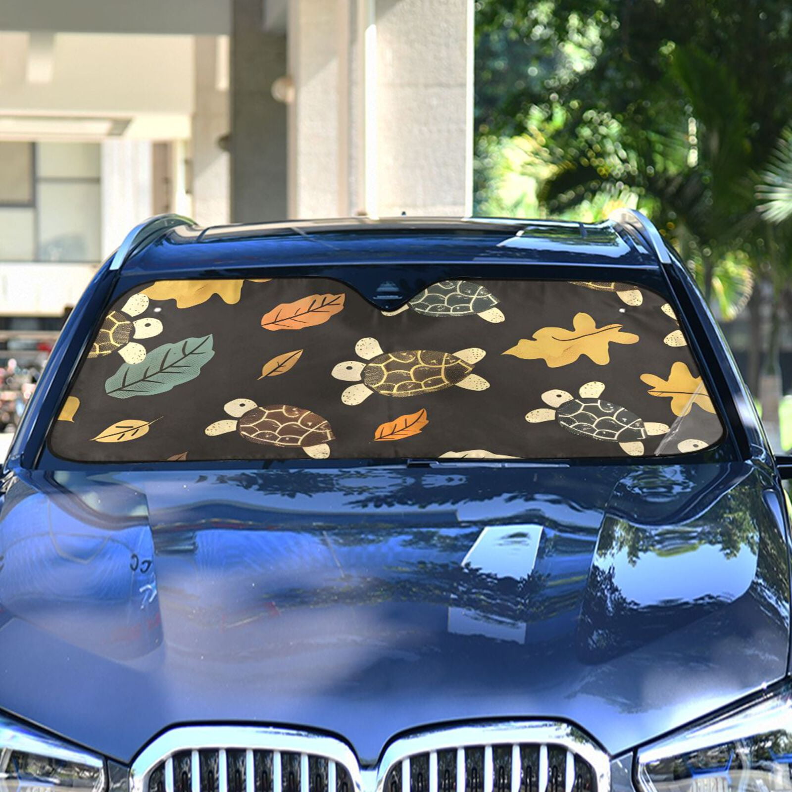 Turtles with Leaves Automotive Front Car Windshield Sun Shade Reflector ...
