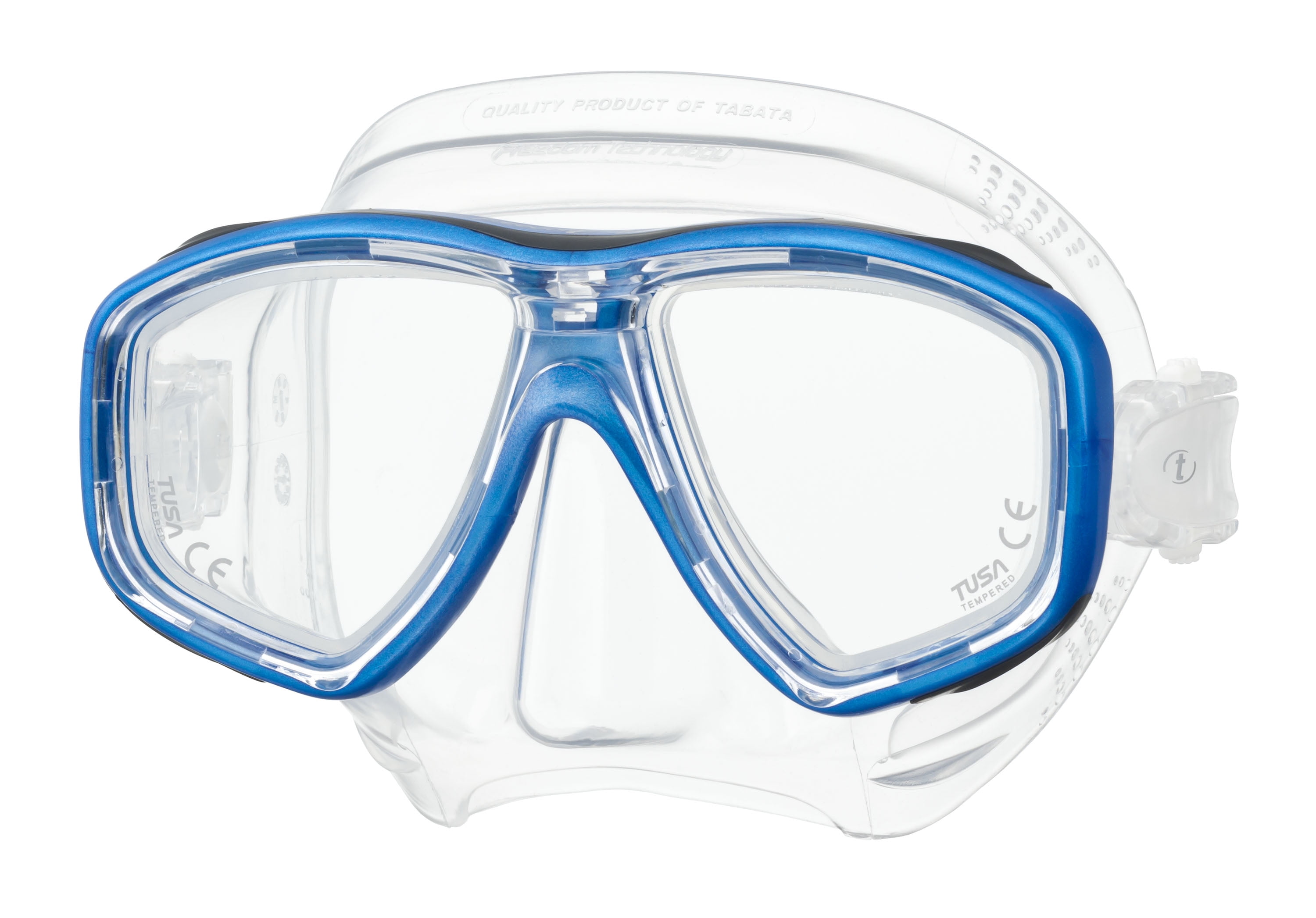 Tusa M-212 Ceos Clear Skirt Mask - Fish Tail Blue - Walmart.com