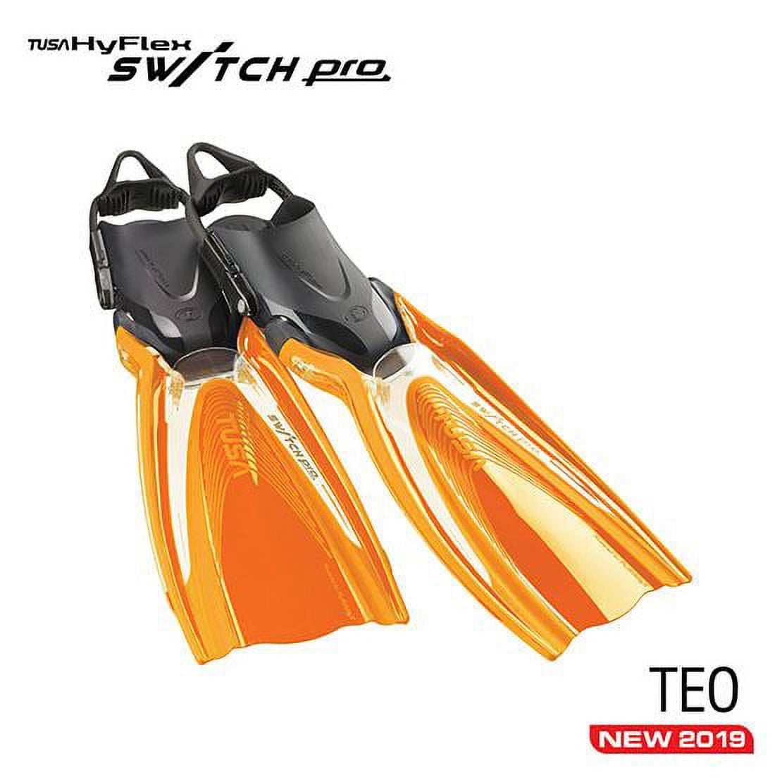 Tusa Hyflex Switch Pro Fin - Medium Transparent/Energy Orange - Walmart.com