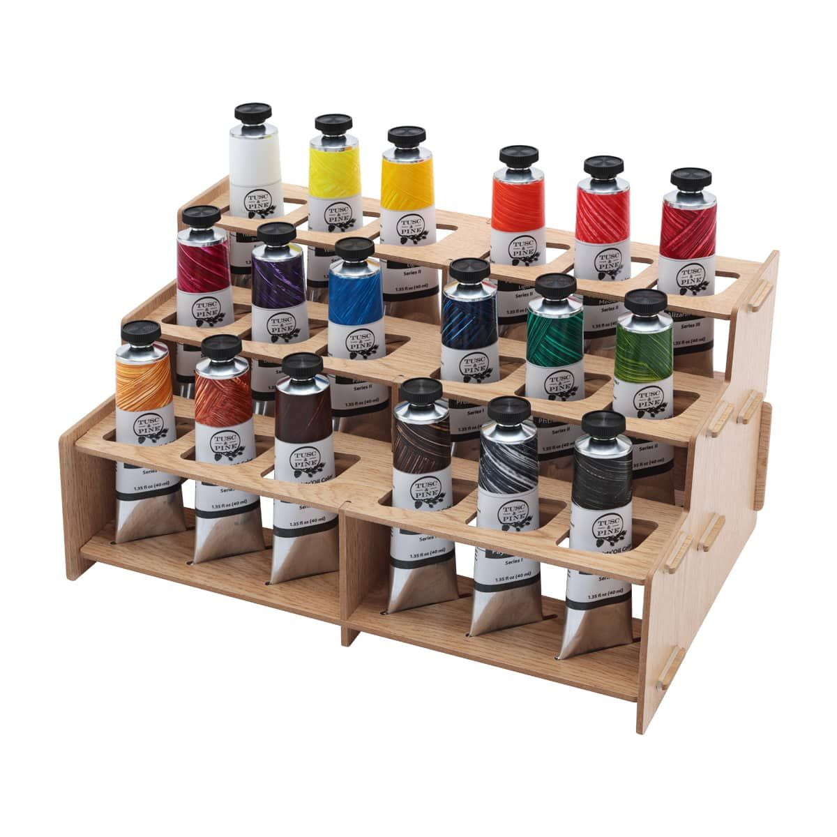 Tusc & Pine Artist Oil Paint - 40 ml Set of 18 - Assorted Colors w ...