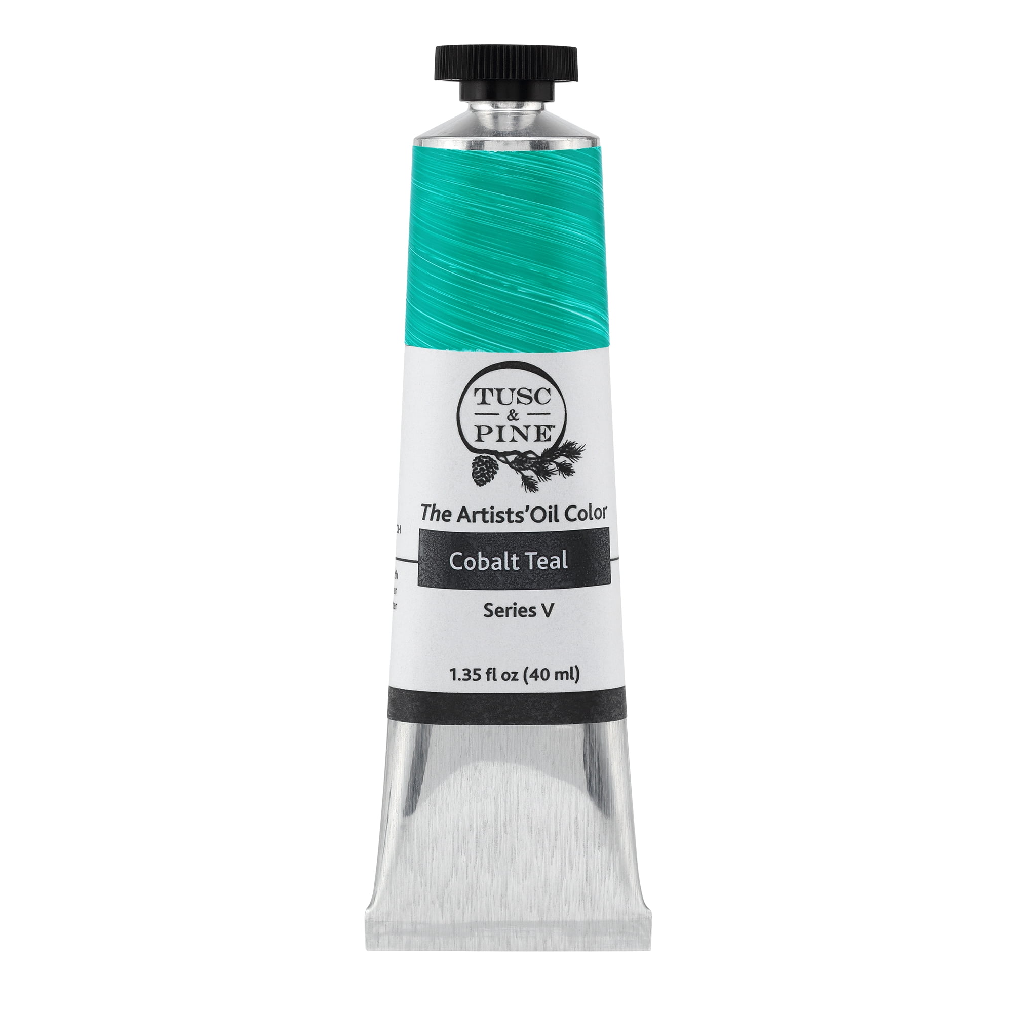 Tusc & Pine Artist Oil Paint - Cobalt Teal, 40 ml, Non-Yellowing, Rich ...