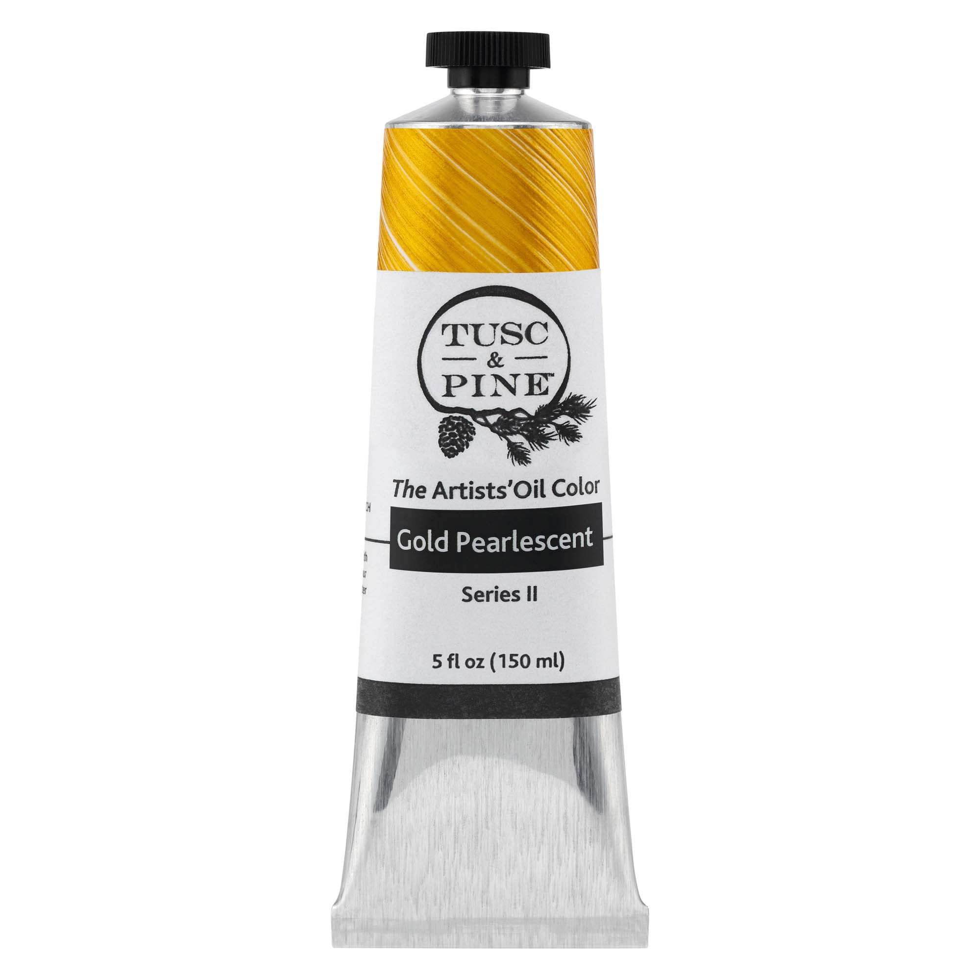 Tusc & Pine Artist Oil Paint - Gold Pearlescent - 150 ml, Non-Yellowing ...