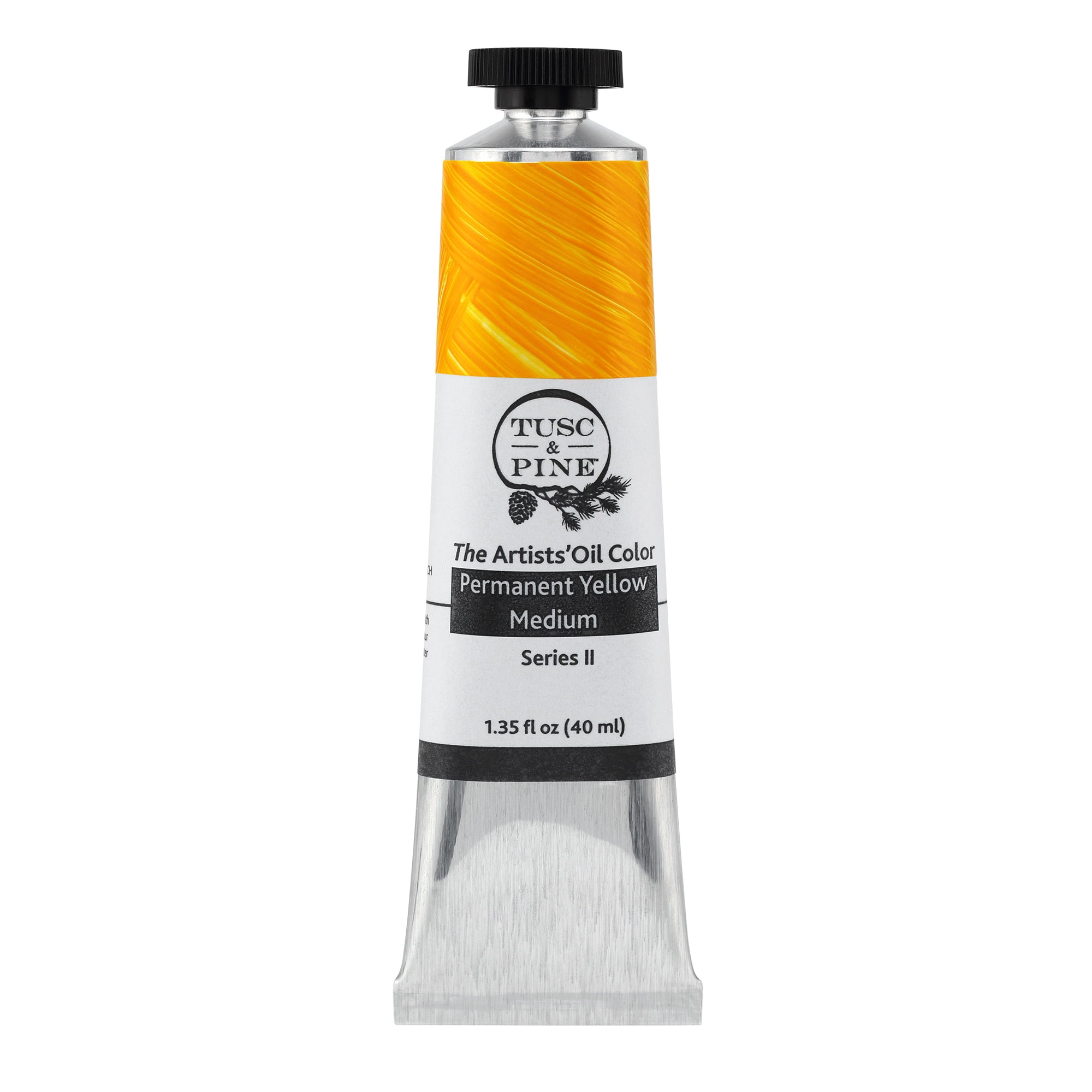 Tusc & Pine Artist Oil Paint - Permanent Yellow Medium, 40 ml, Non ...