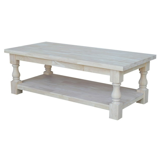 Free Shipping! Tuscan Coffee Table Unfinished - Walmart.com - Walmart.com