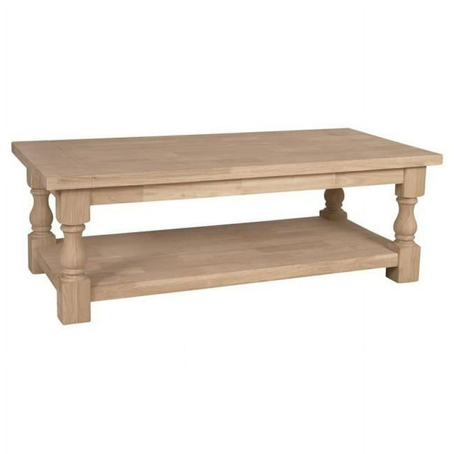 Free Shipping! Tuscan Coffee Table Unfinished - Walmart.com - Walmart.com