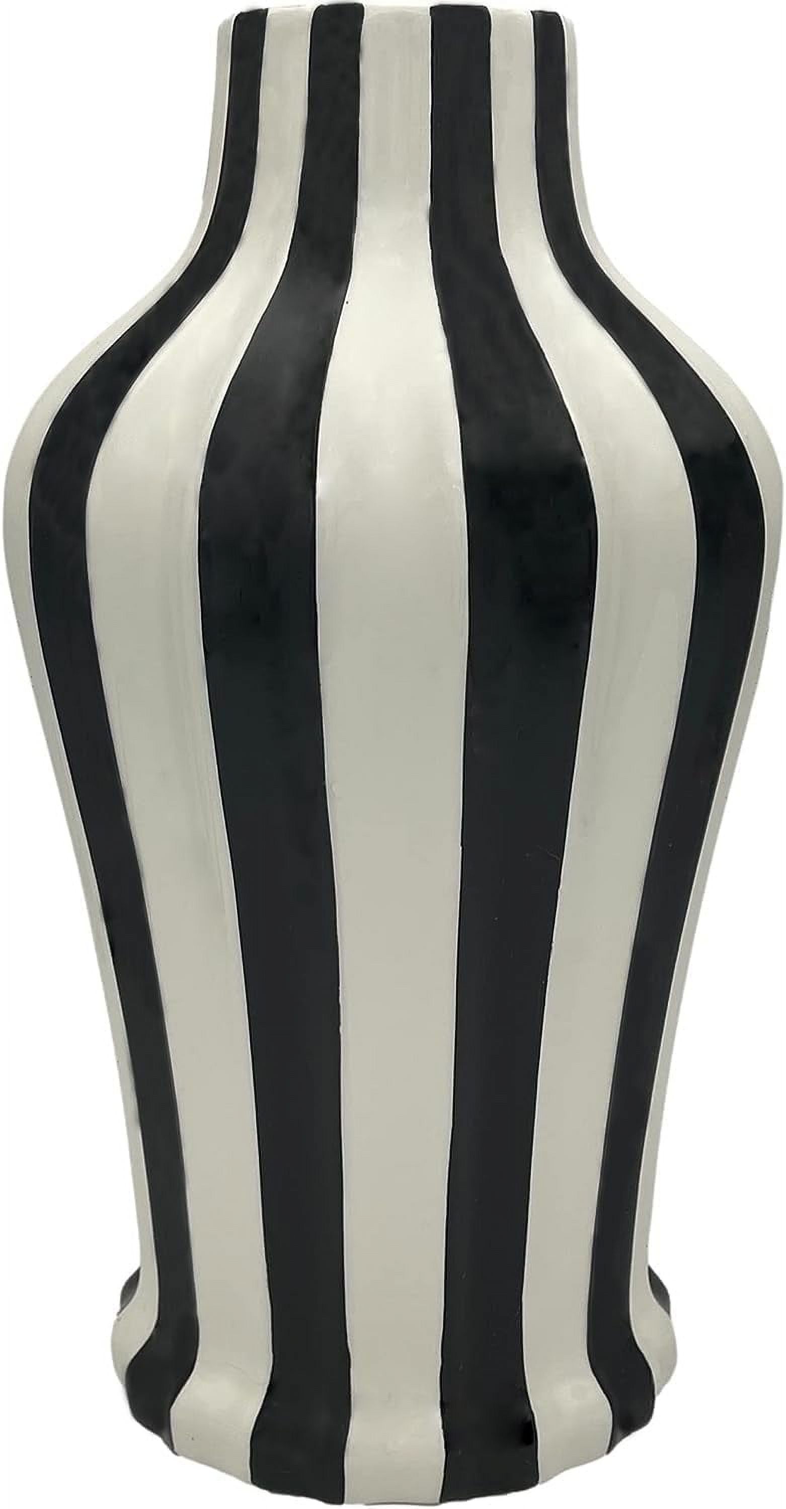 Tuscan Collection Classic Striped Ceramic VASE, Your Choice of Color by ...
