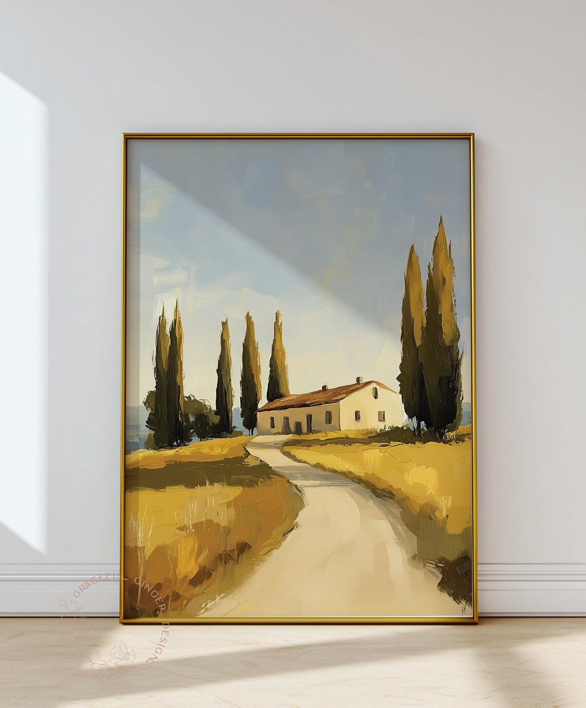 Tuscan Countryside Wall Art, Vintage Landscape Home Decor #2261 ...