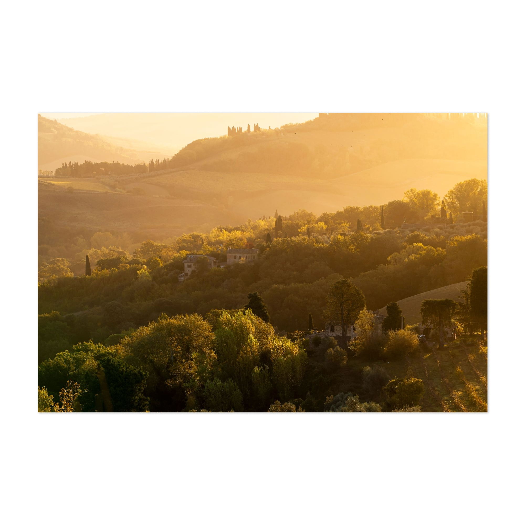Tuscan Countryside in Autumn - Golden Layers - Photography Landscape ...