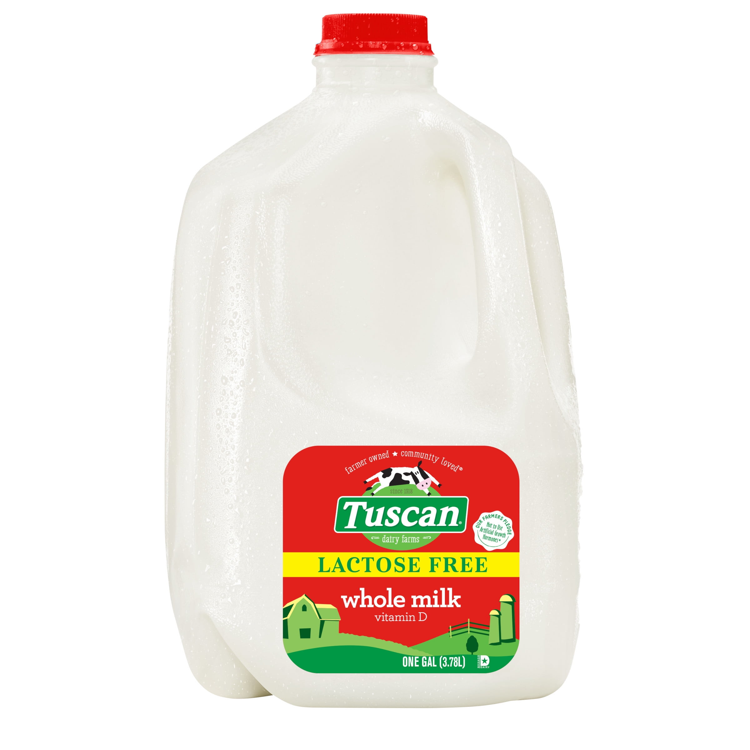 Tuscan Dairy Farms Milk Whole Vitamin D Lactose Free Gallon Plastic Jug ...
