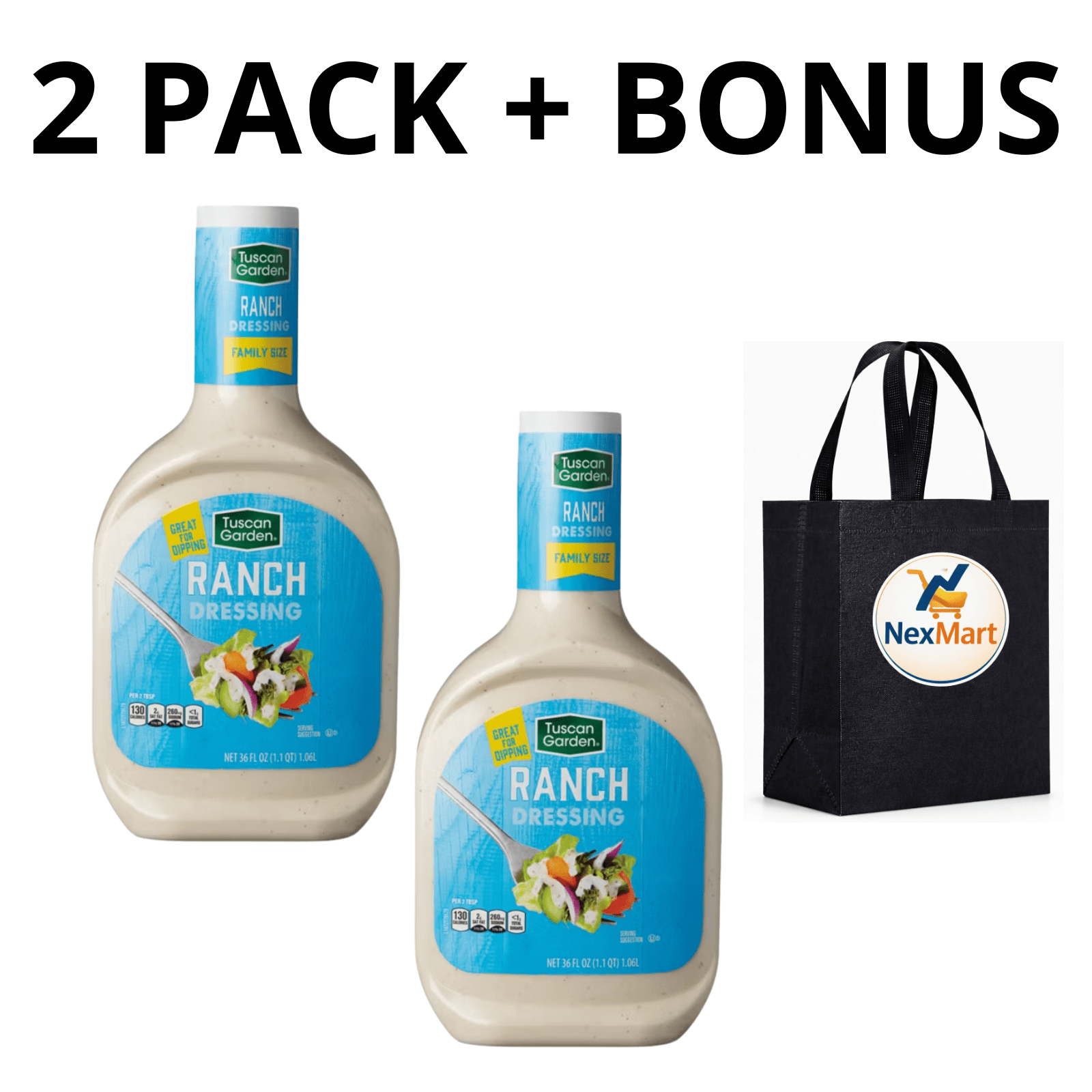 Tuscan Garden Ranch Dressing 2-Pack 36 fl oz - Walmart.com