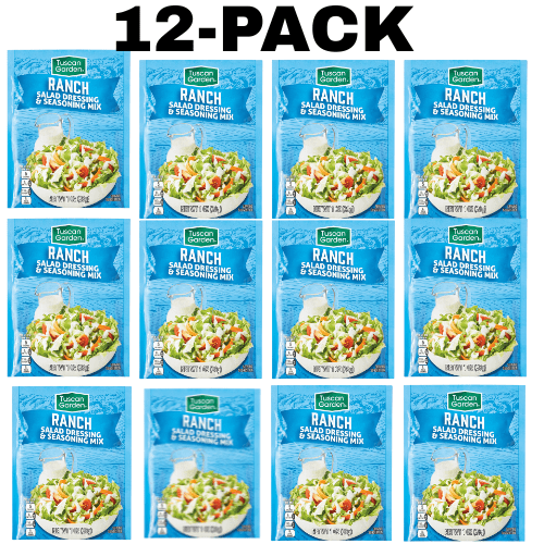 Tuscan Garden Ranch Salad Dressing and Seasoning Mix 12-Pack 1 oz ...