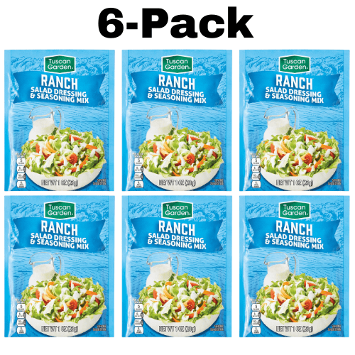 Tuscan Garden Ranch Salad Dressing and Seasoning Mix 6-Pack 1 oz ...