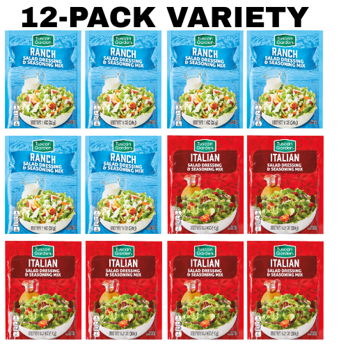 Tuscan Garden Salad Dressing and Seasoning Mix Ranch and Italian 12 ...
