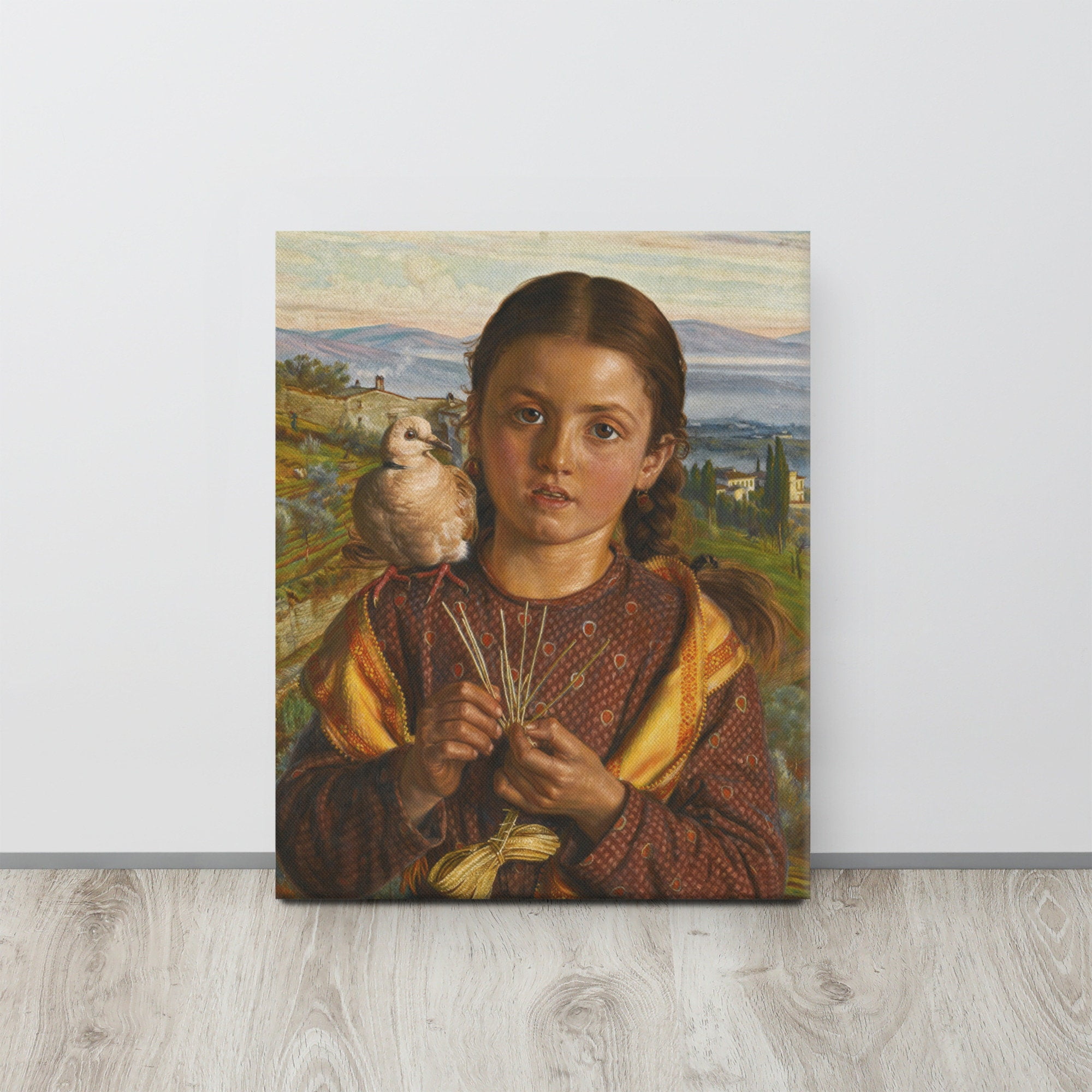 Tuscan Girl Plaiting Straw | William Holman Hunt | 1869 Pre-Raphaelite ...