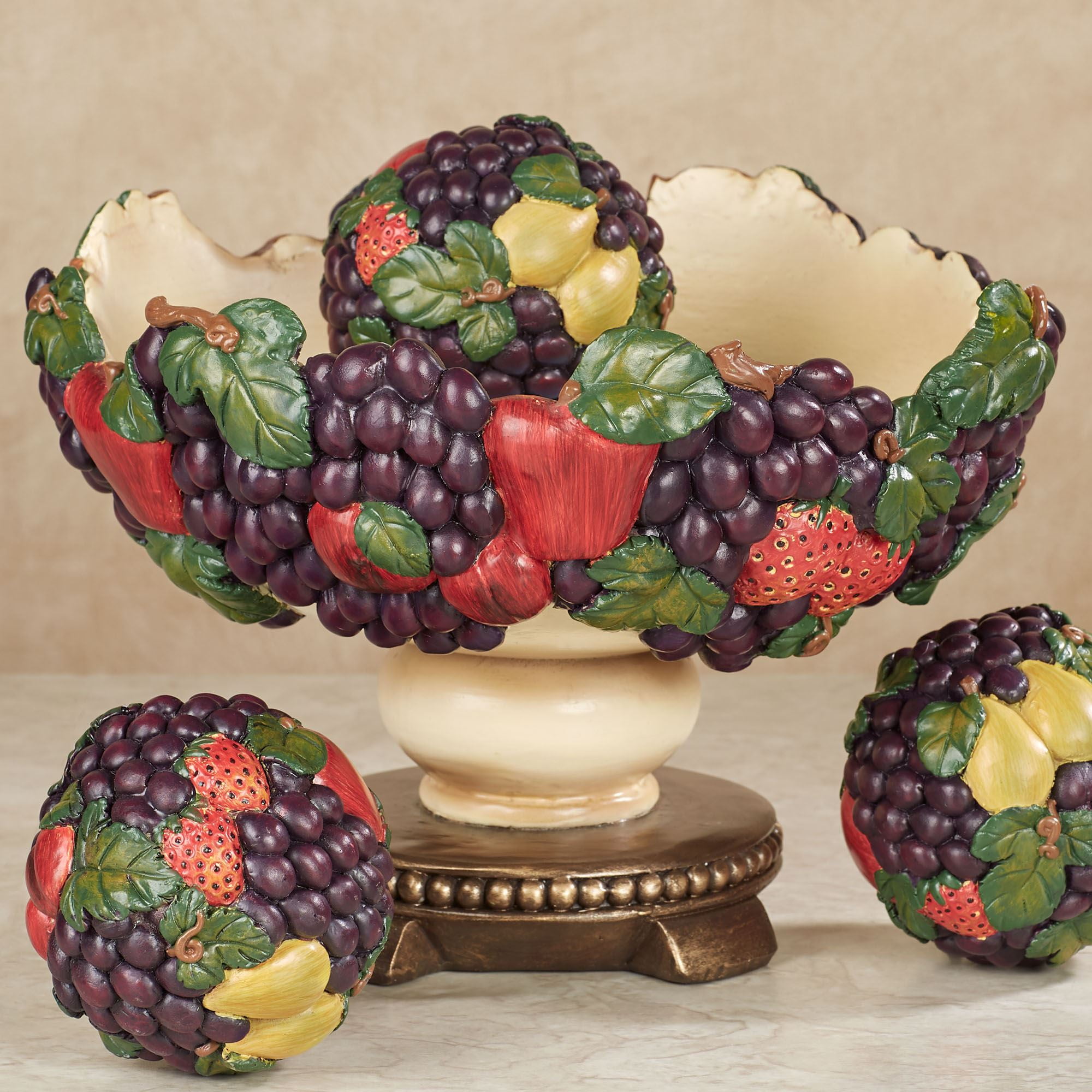 Tuscan Grape Strawberry Apple Pear Fruit Kitchen Dining Room ...