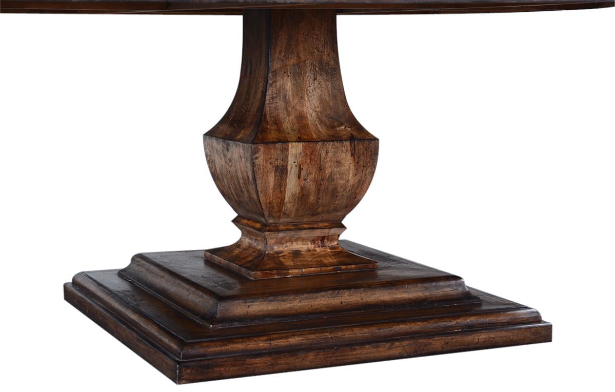 Tuscan Style Dining Table-Rustic Pecan Finish - Walmart.com