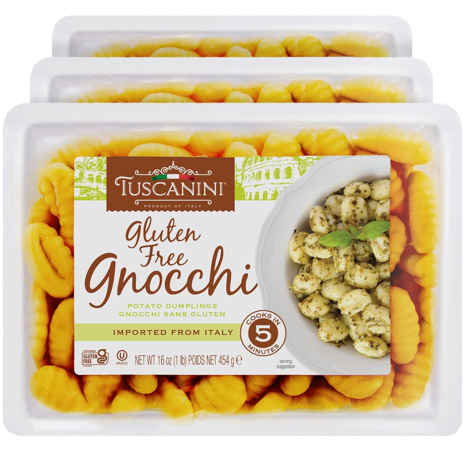 Tuscanini Fresh Gluten Free Potato Gnocchi, 16oz | Authentic Italian ...