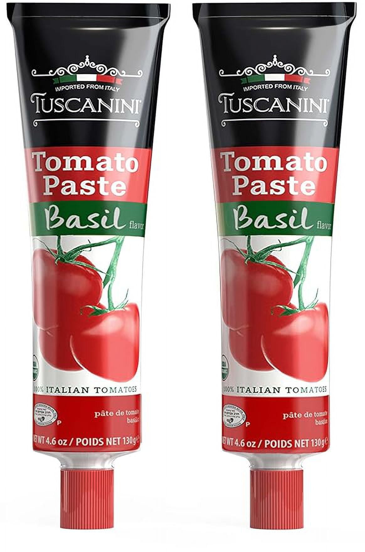 Tuscanini Italian Basil Tomato Paste, 4.5oz Tube (2 Pack) | Made with ...