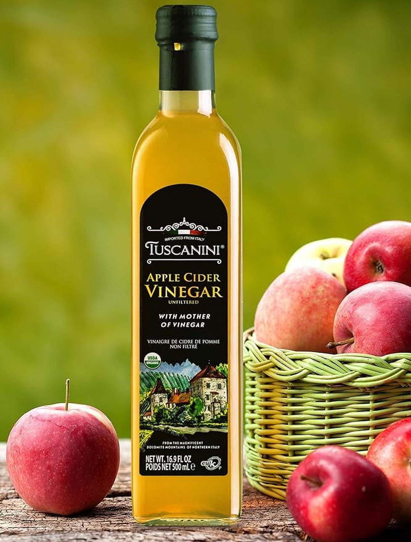 Tuscanini Italian Organic Unfiltered Apple Cider Vinegar with the ...