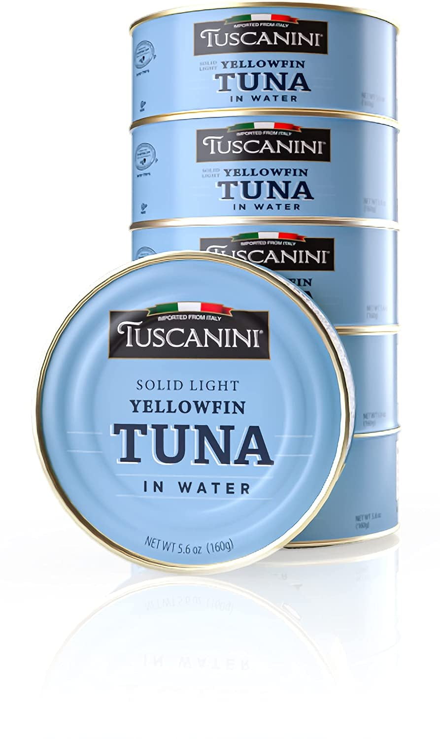 Tuscanini Italian Solid Light Yellowfin Tuna in Water 5.6oz 6 Pack ...