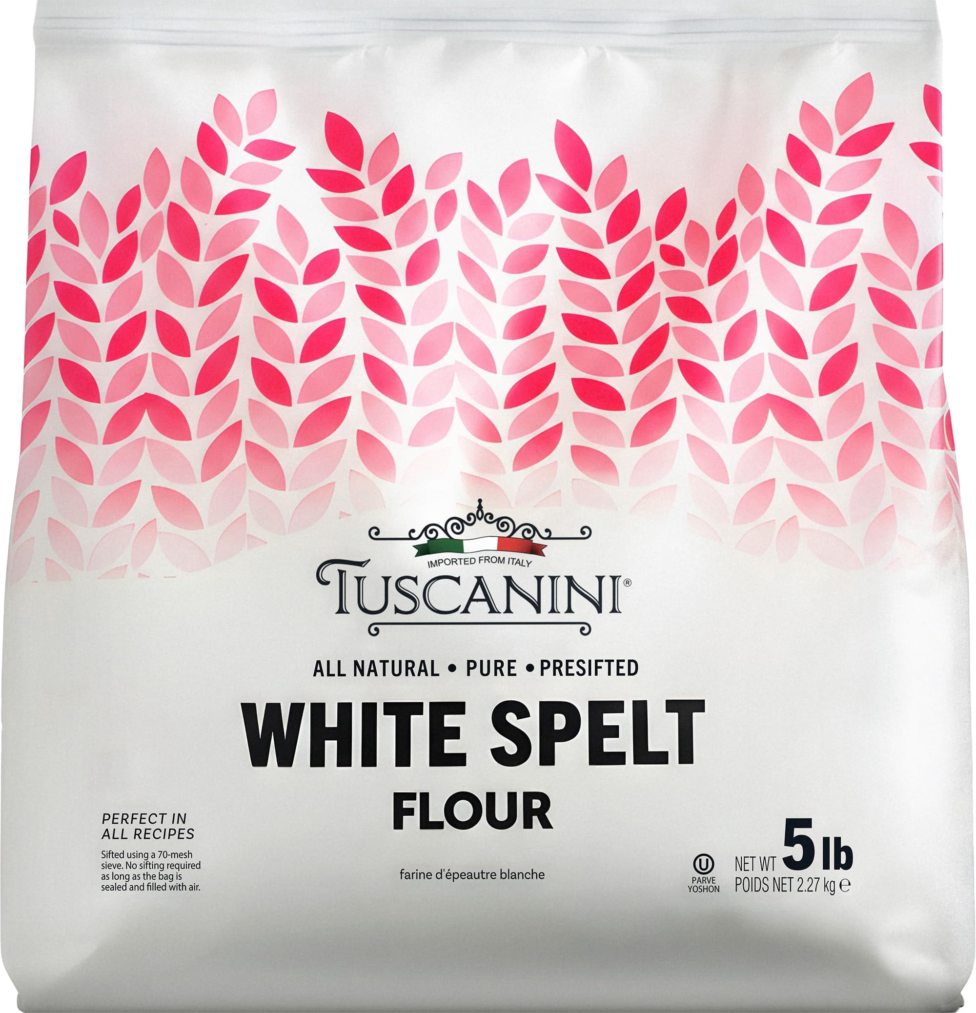 Tuscanini Italian White Spelt GGA1 Flour, 5 lb | Insect Free | All ...